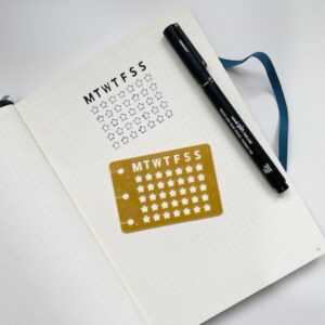 Mini Star Grid Planner Stencil | Planner Supplies | StickerKitten