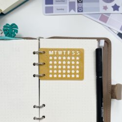 Mini Star Grid Planner Stencil | Planner Supplies | StickerKitten
