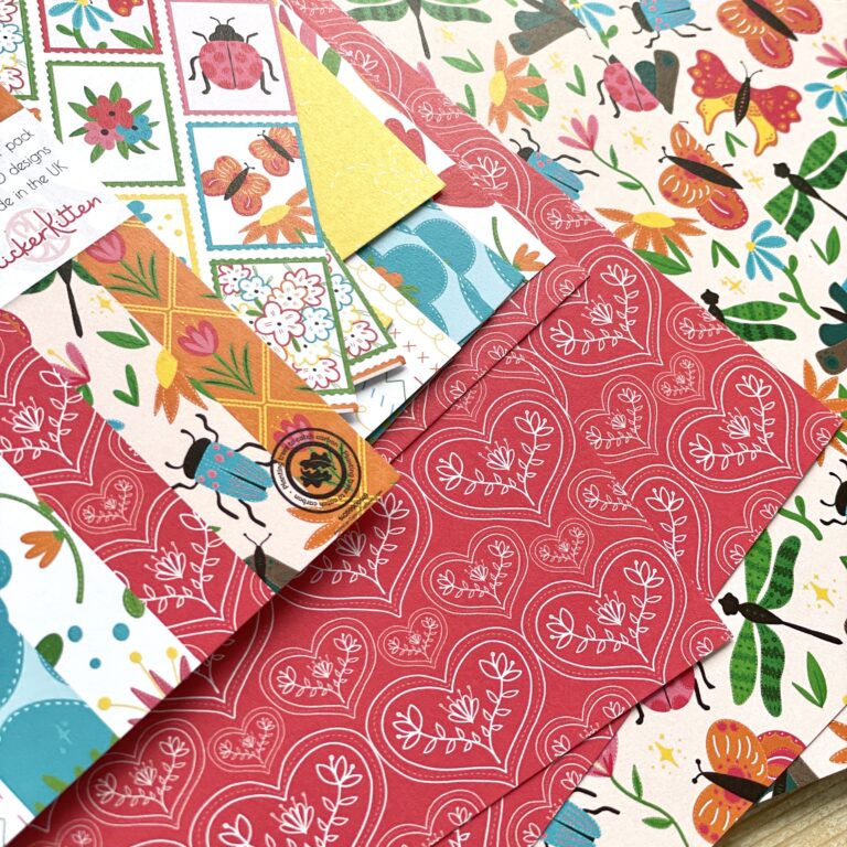 Bold Floral Papercraft Bundle | Cardmaking Supplies | StickerKitten